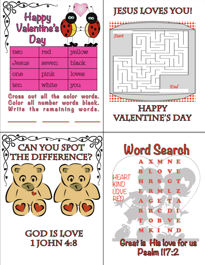 Christian Valentine’s Day Cards with Bible Verses – Teach for Jesus