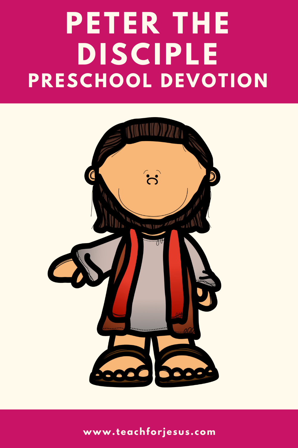 Peter the Rock - Preschool Devotion about Jesus Disciple | Teach for Jesus