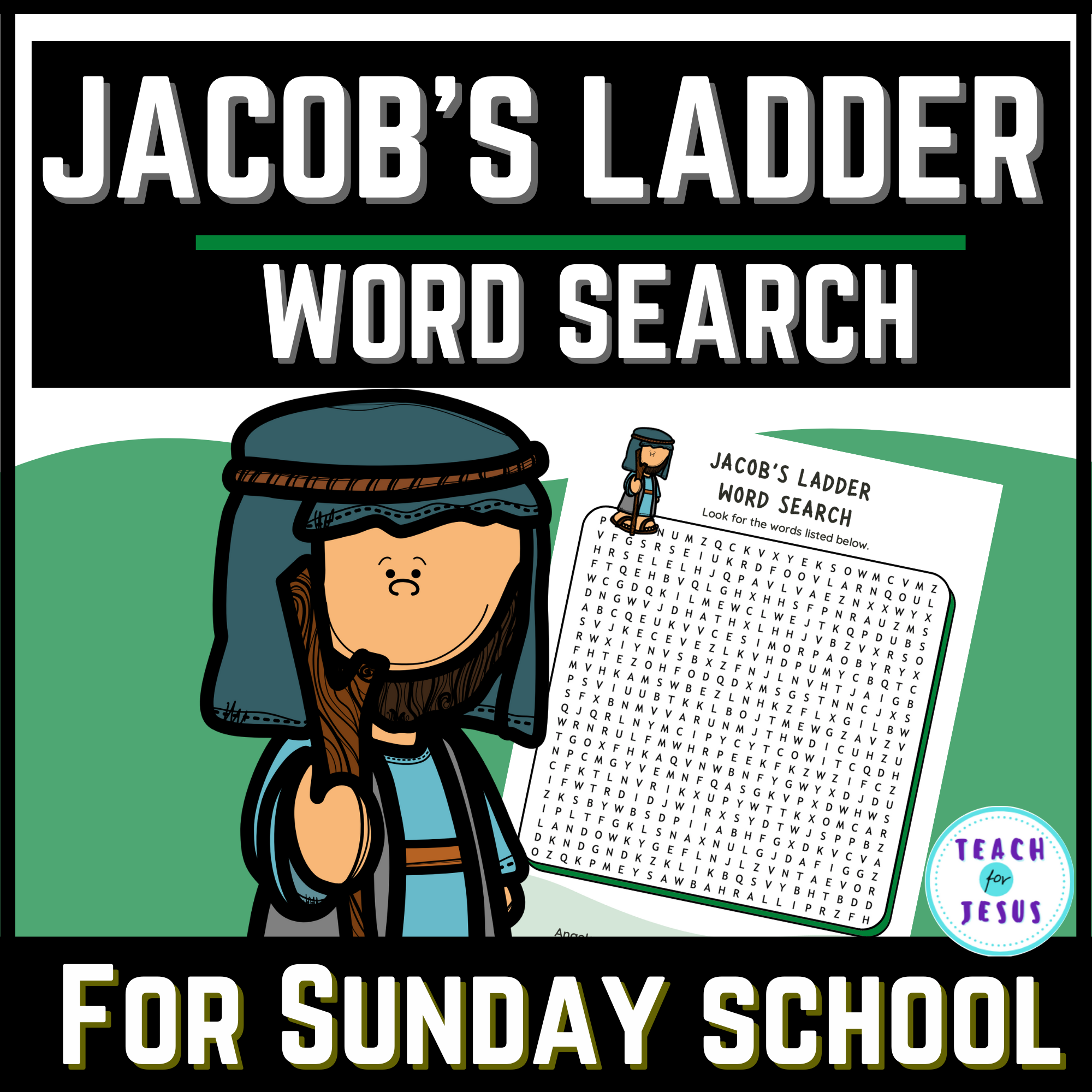 Jacob’s Ladder Word Search – Teach for Jesus